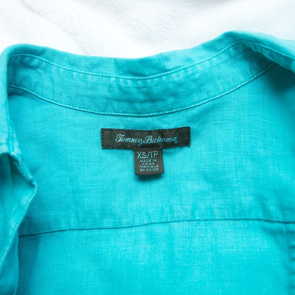 Tommy Bahama | Tops | Tommy Bahama Turquoise Shortsleeve Button Down ...